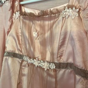 Biscotti | Dresses | Twopiece Elegant Delicate Satin And Lace Childrens ...